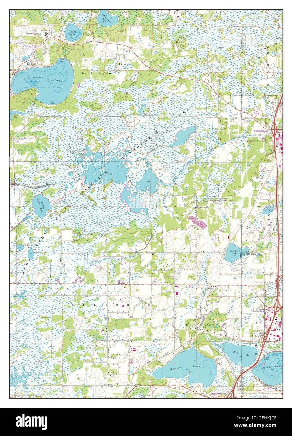 Linwood, Minnesota, map 1974, 1:24000, United States of America by ...