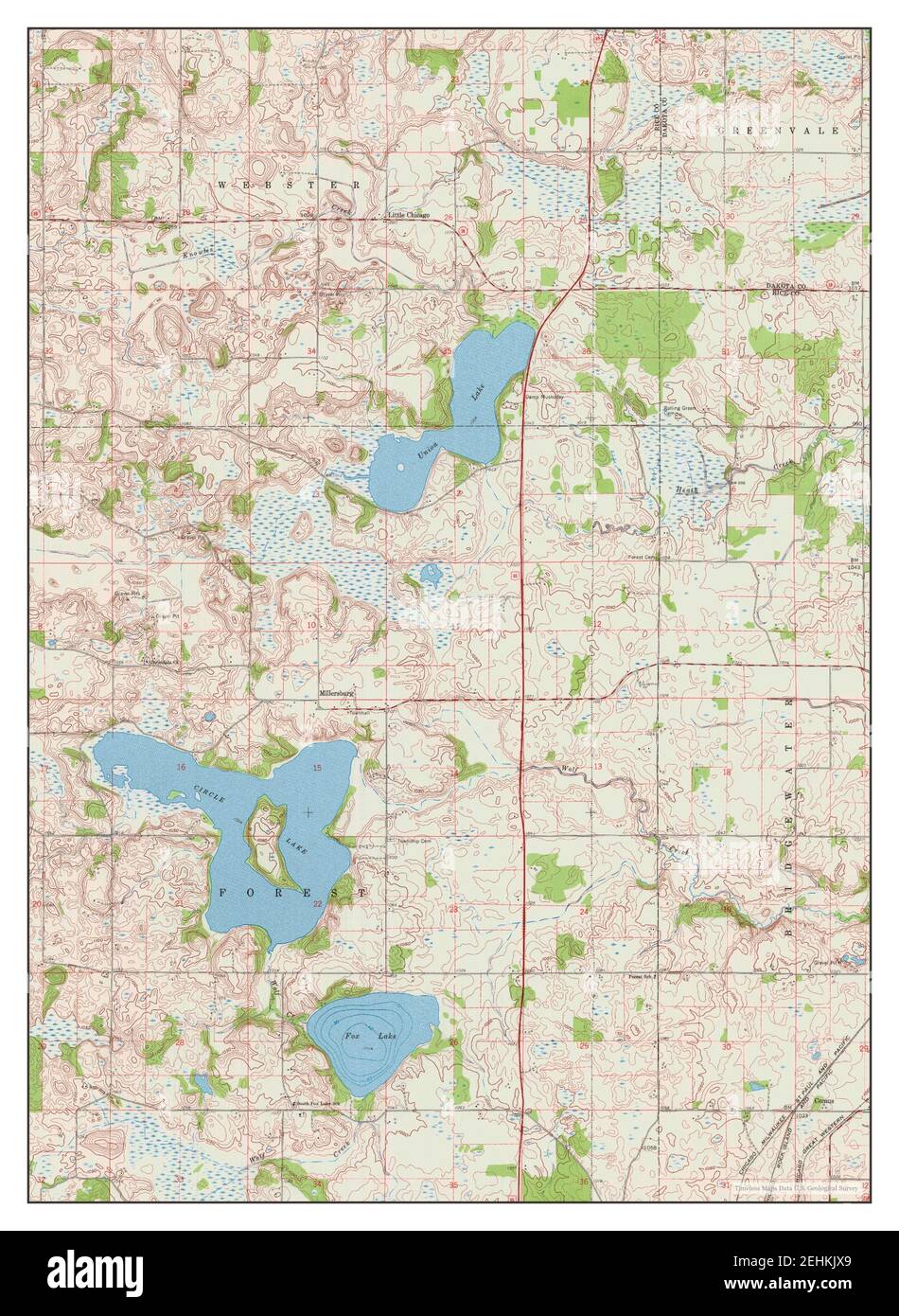 Little Chicago, Minnesota, map 1960, 1:24000, United States of America ...