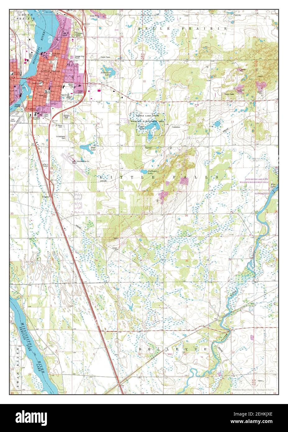 Map of little falls hi-res stock photography and images - Alamy