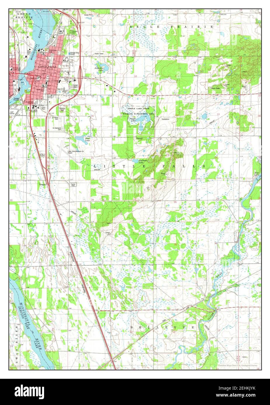 Little Falls East, Minnesota, map 1978, 1:24000, United States of ...