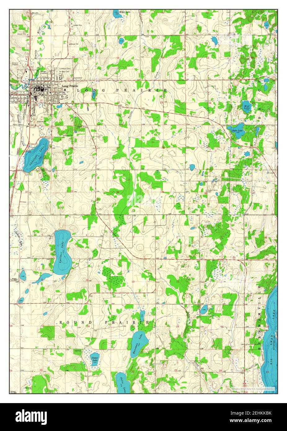 Long Prairie, Minnesota, map 1966, 1:24000, United States of America by ...