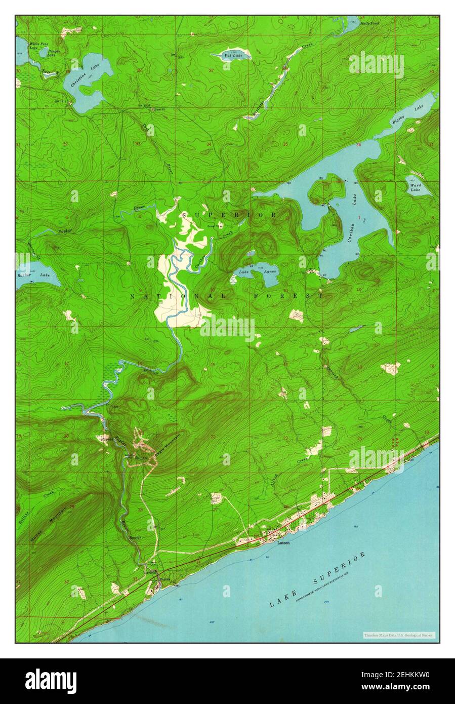Lutsen, Minnesota, map 1959, 1:24000, United States of America by ...