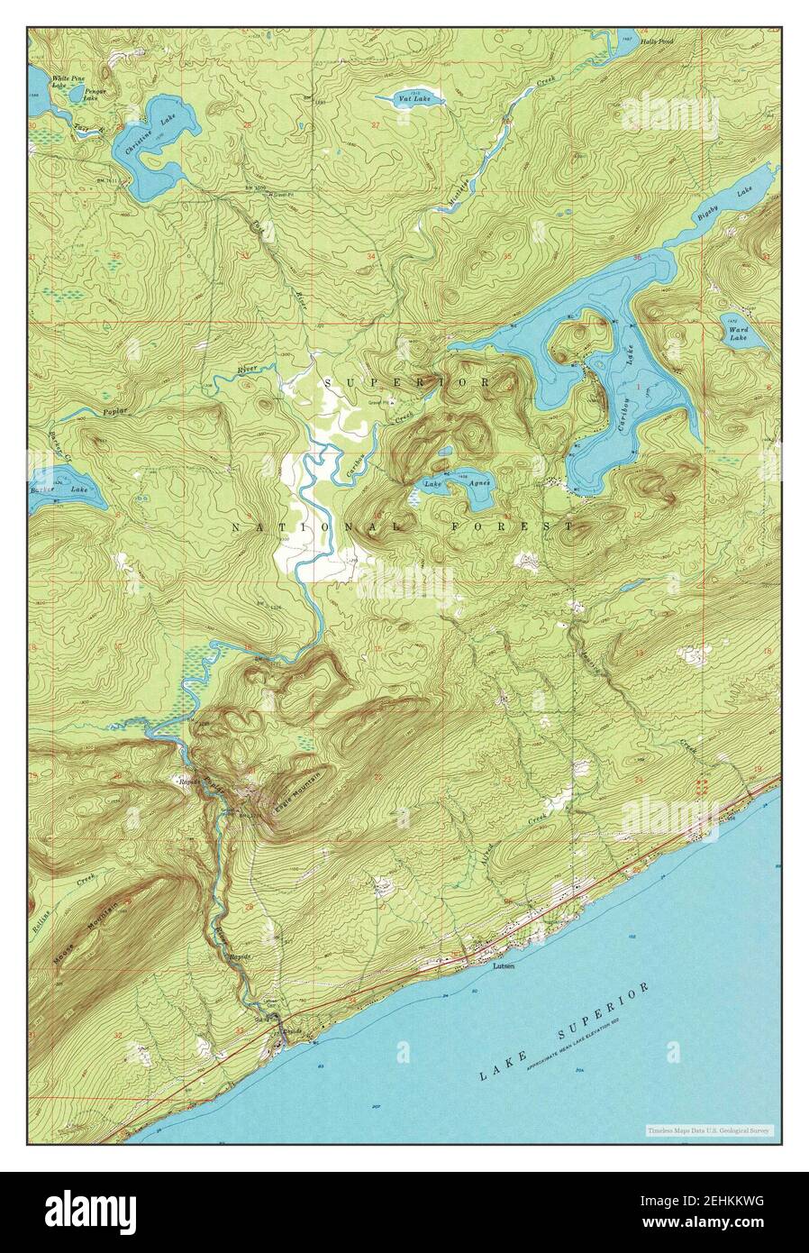 Lutsen, Minnesota, map 1959, 1:24000, United States of America by ...