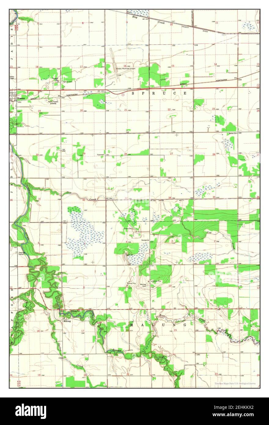 Malung, Minnesota, map 1966, 1:24000, United States of America by ...