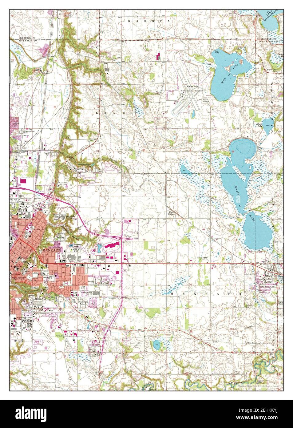 Mankato map hi-res stock photography and images - Alamy