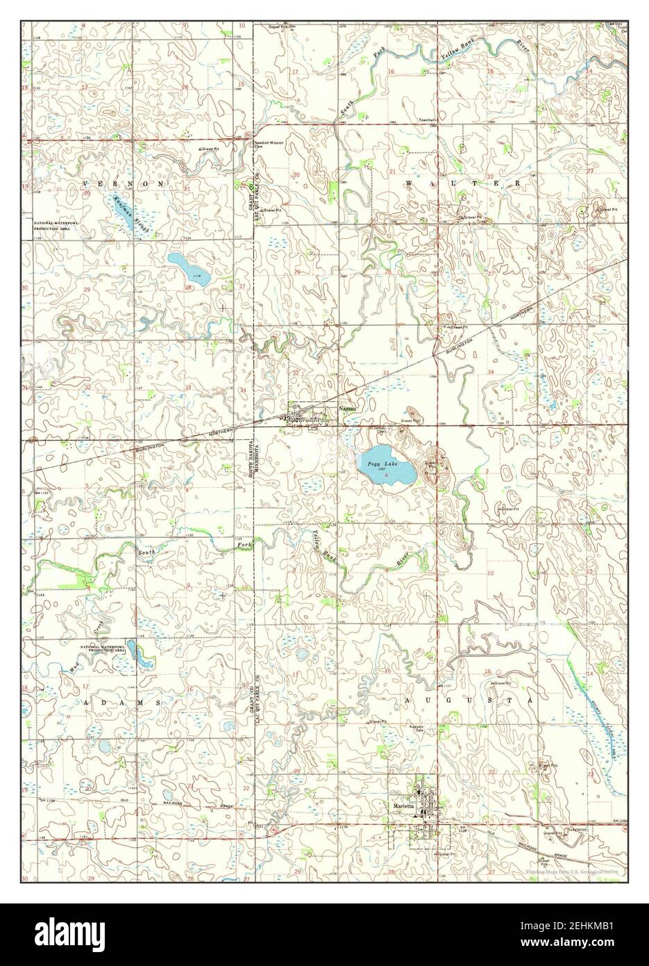 Marietta, Minnesota, map 1971, 1:24000, United States of America by ...