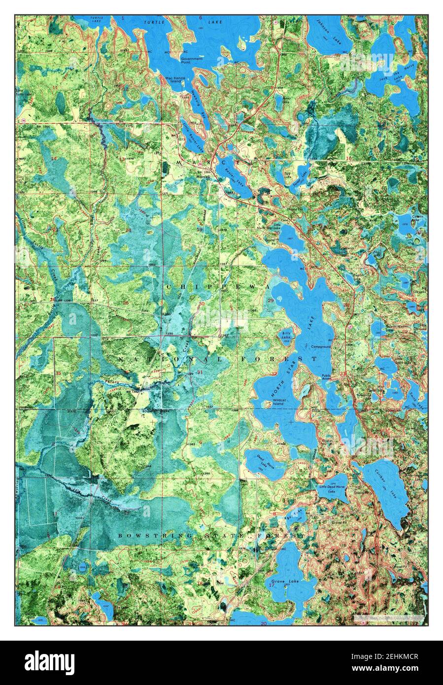 Marcell minnesota map hi-res stock photography and images - Alamy