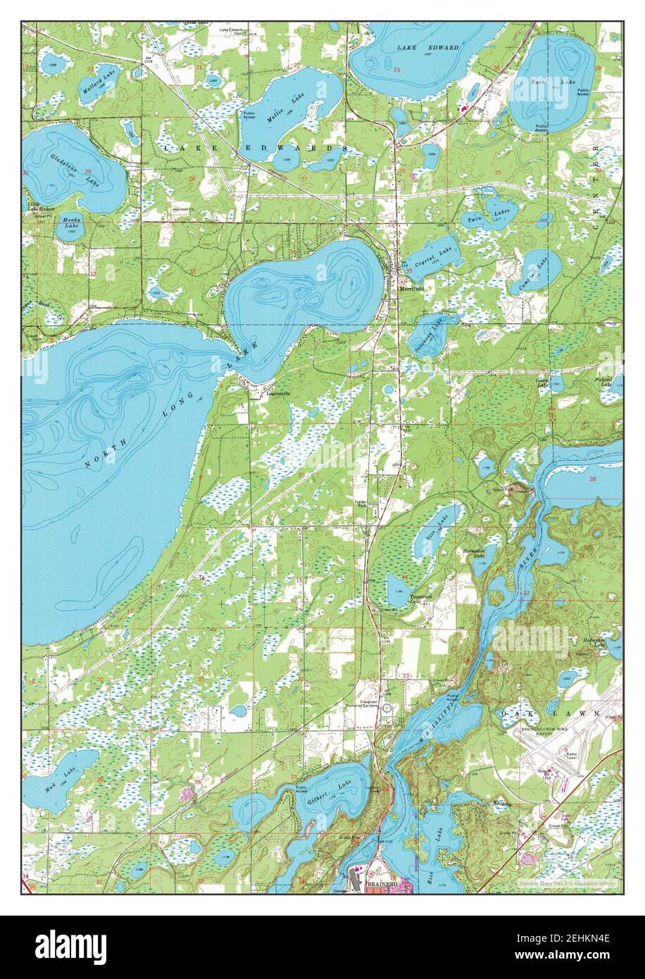Merrifield, Minnesota, map 1973, 1:24000, United States of America by ...