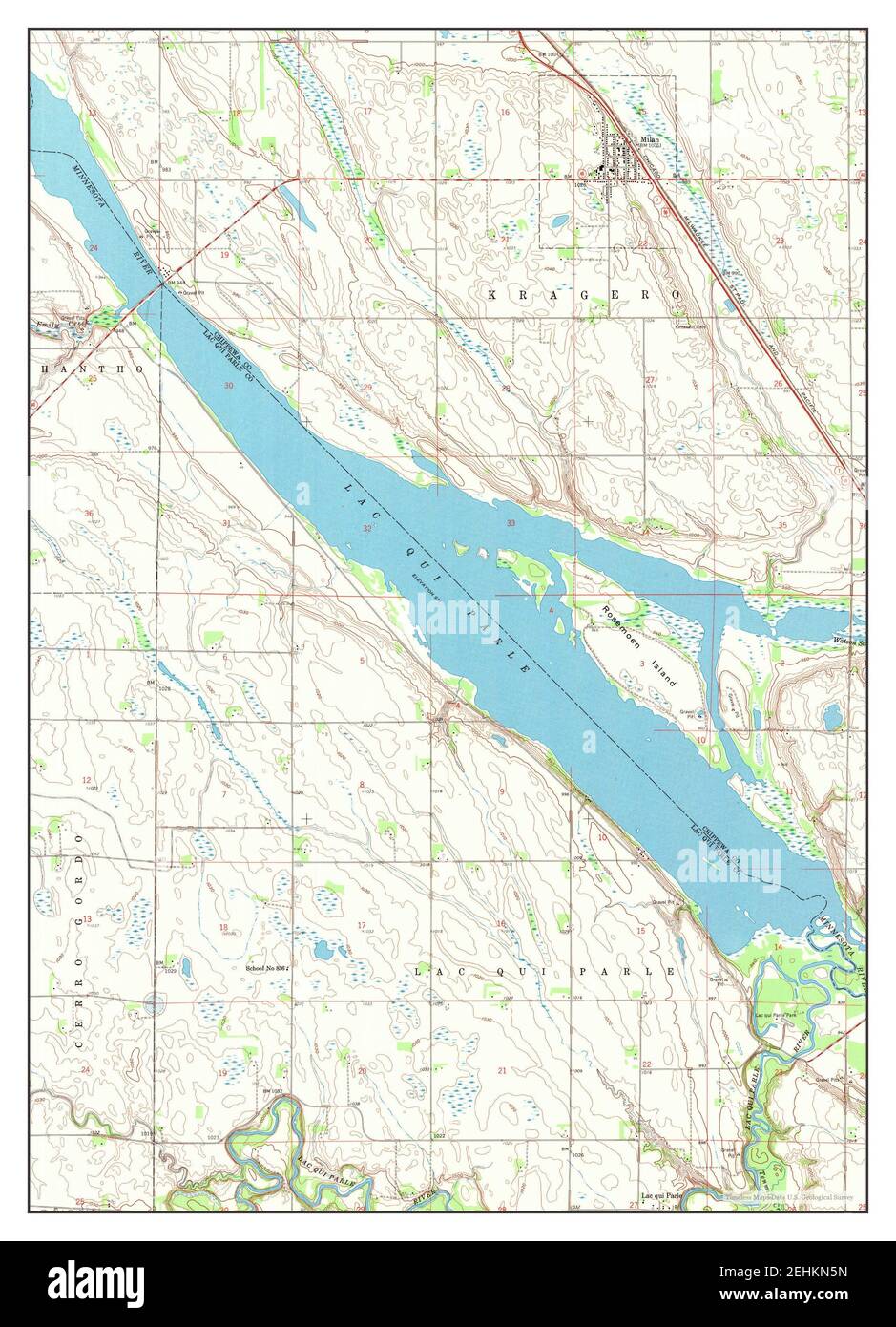 Milan, Minnesota, map 1958, 1:24000, United States of America by ...