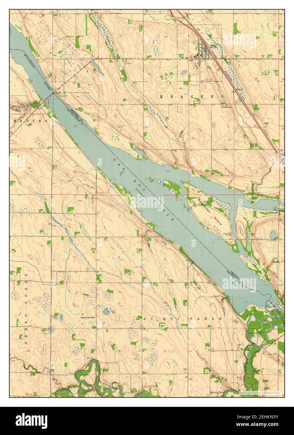 Milan, Minnesota, map 1958, 1:24000, United States of America by ...