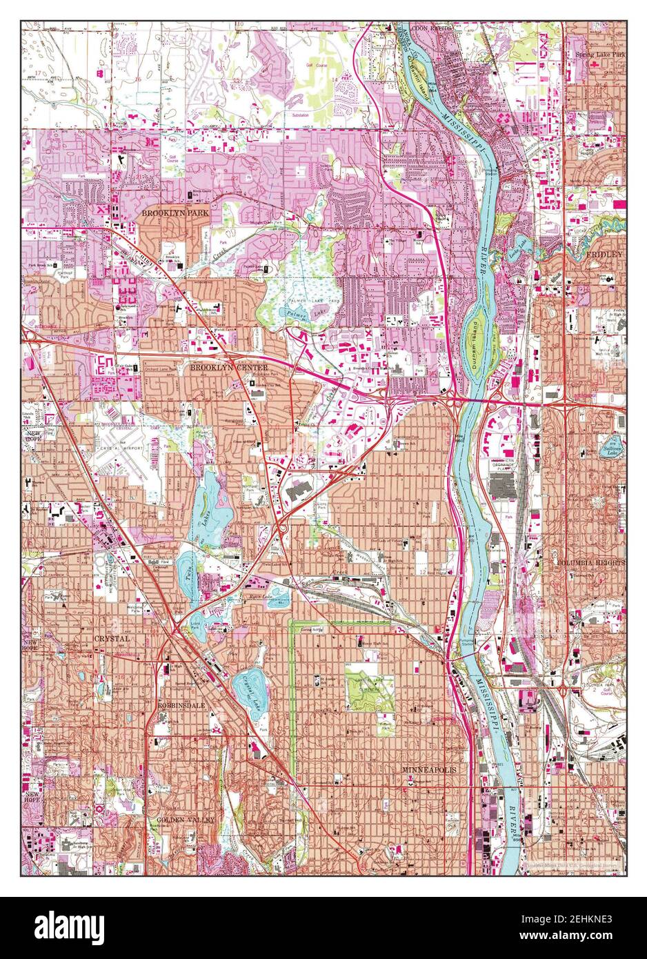 Old map of minneapolis hi-res stock photography and images - Alamy