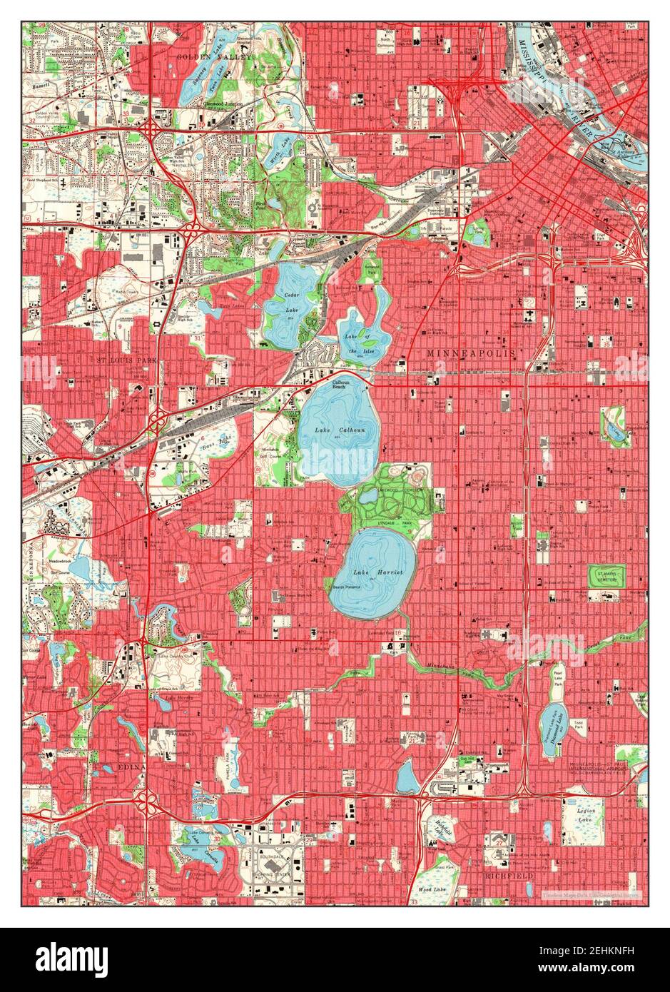 Old map of minneapolis hi-res stock photography and images - Alamy