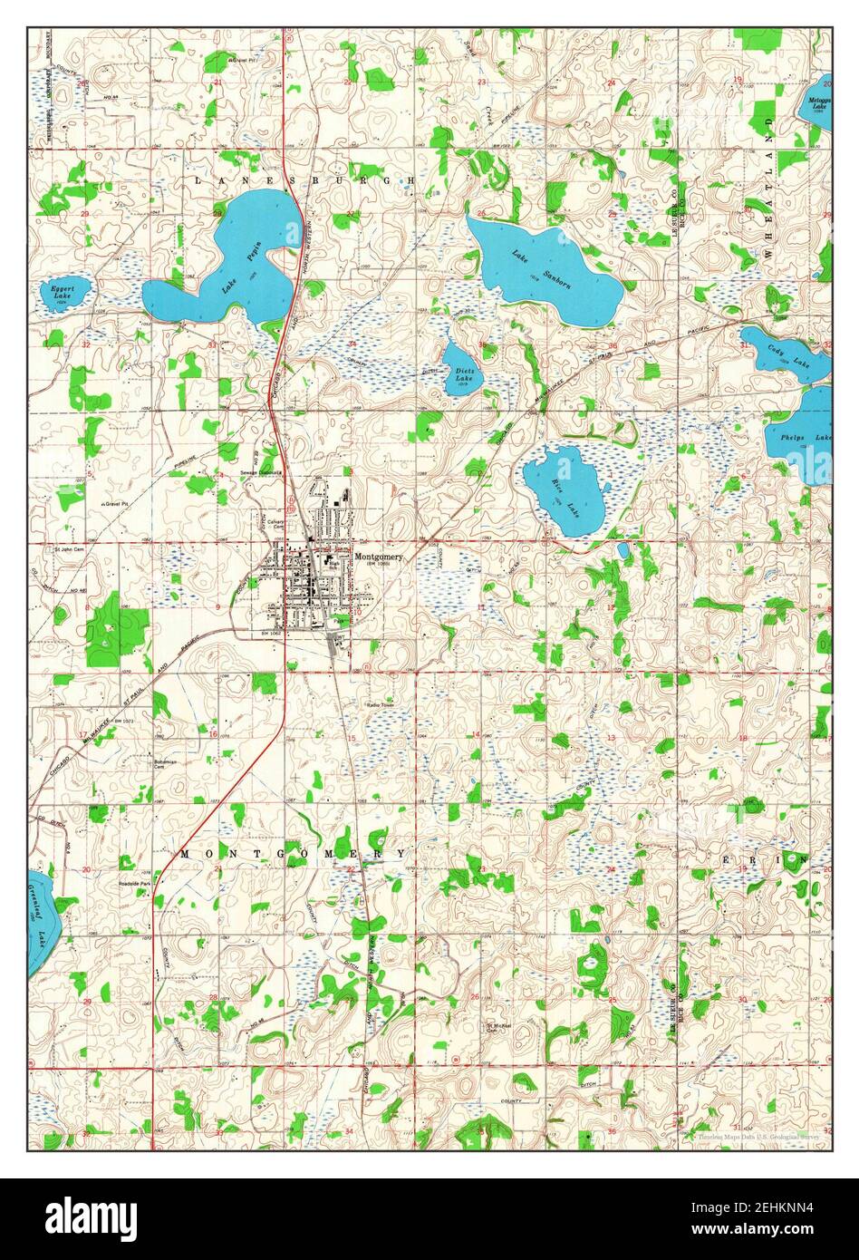Montgomery, Minnesota, map 1966, 1:24000, United States of America by ...