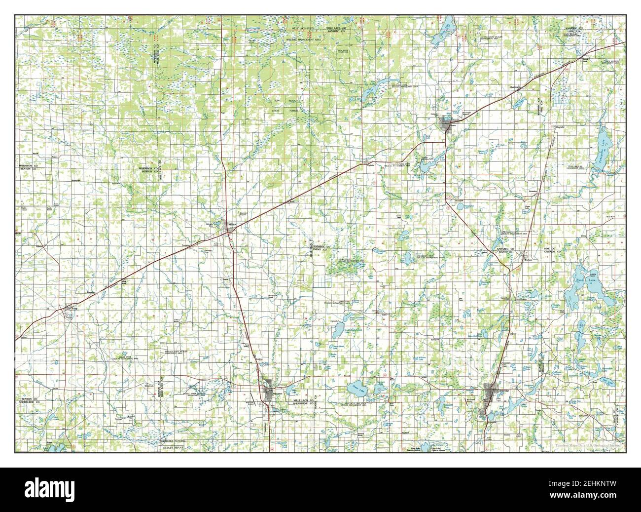Mora, Minnesota, map 1985, 1:100000, United States of America by ...