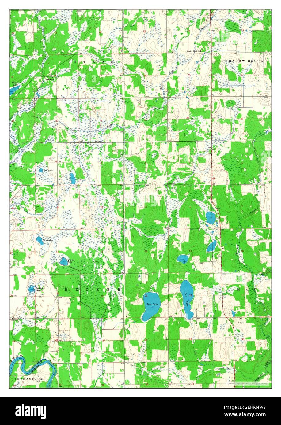 Motley NW, Minnesota, map 1966, 1:24000, United States of America by ...
