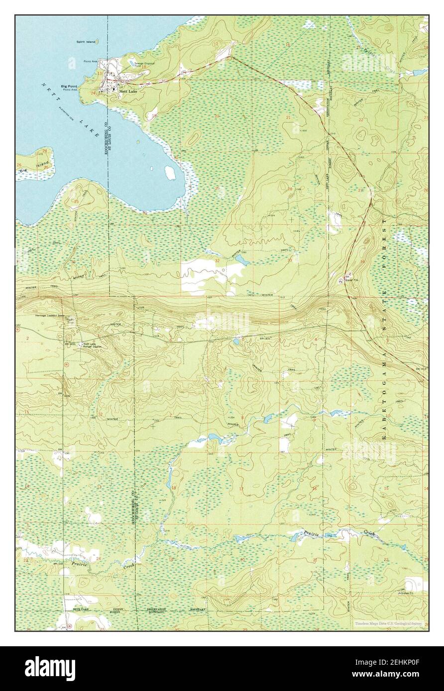 Nett Lake, Minnesota, map 1969, 1:24000, United States of America by ...