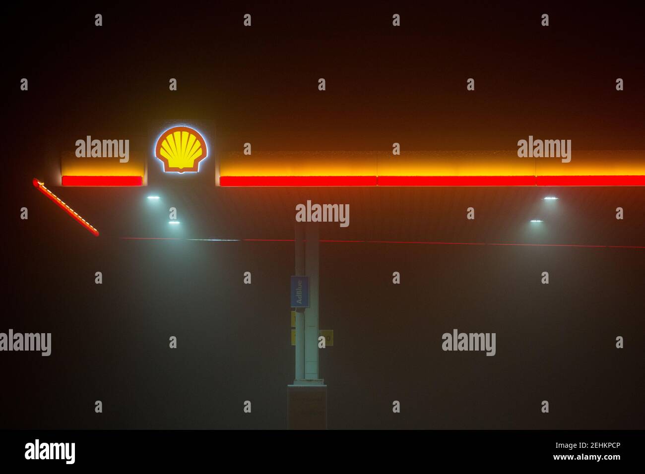 Strengberg, Austria. 24th Jan, 2021. Shell Station Strengberg on the A1 ...