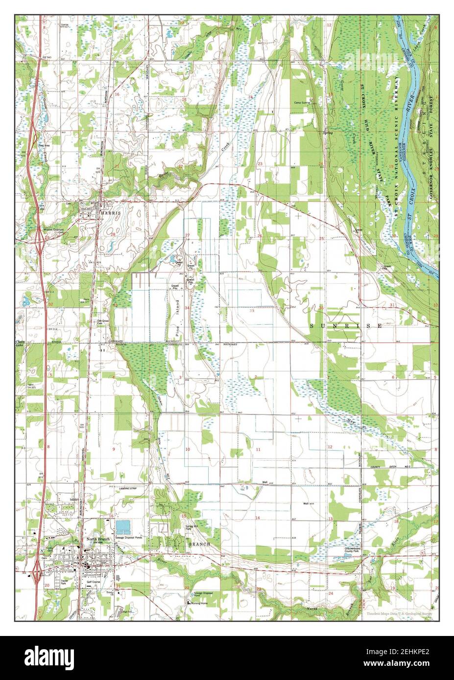 North Branch, Minnesota, map 1983, 1:24000, United States of America by ...
