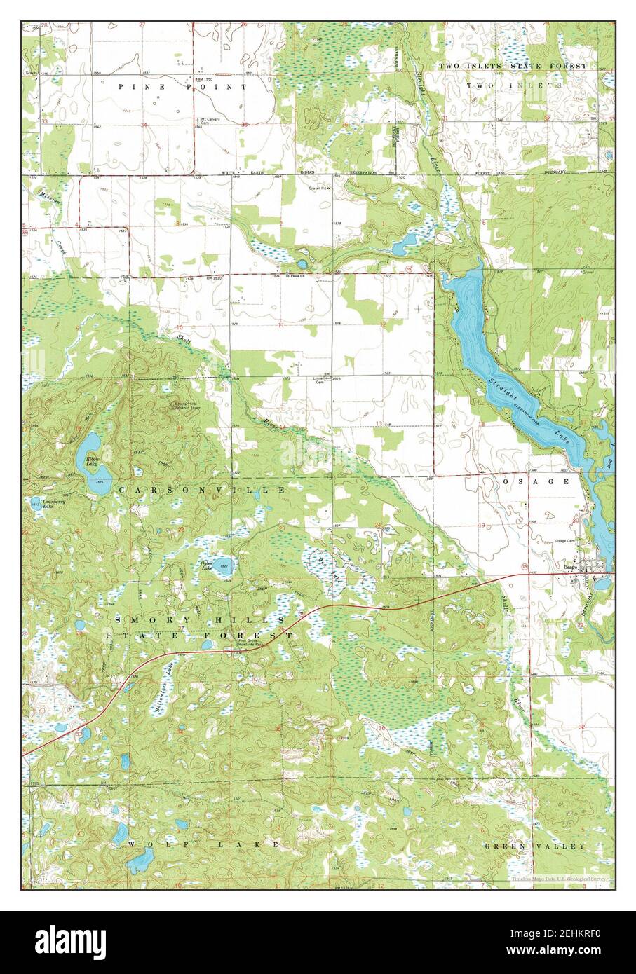 Osage, Minnesota, map 1969, 1:24000, United States of America by ...