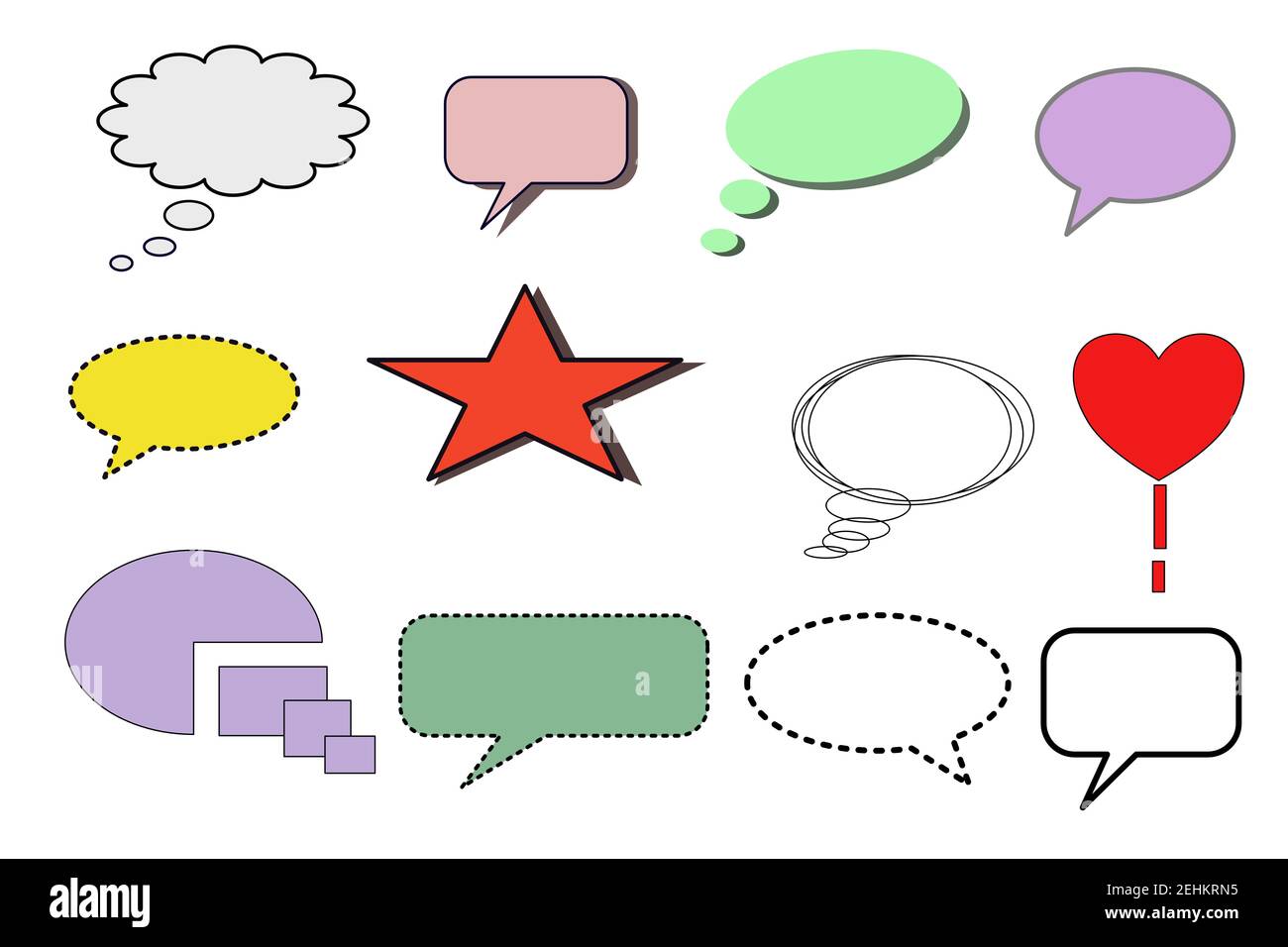 Feedback box banner speech Cut Out Stock Images & Pictures - Alamy