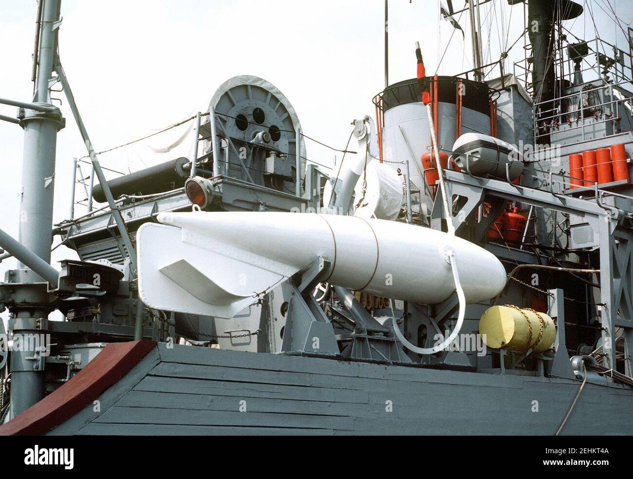 Paravane aboard USS Engage (MSO-433 Stock Photo - Alamy