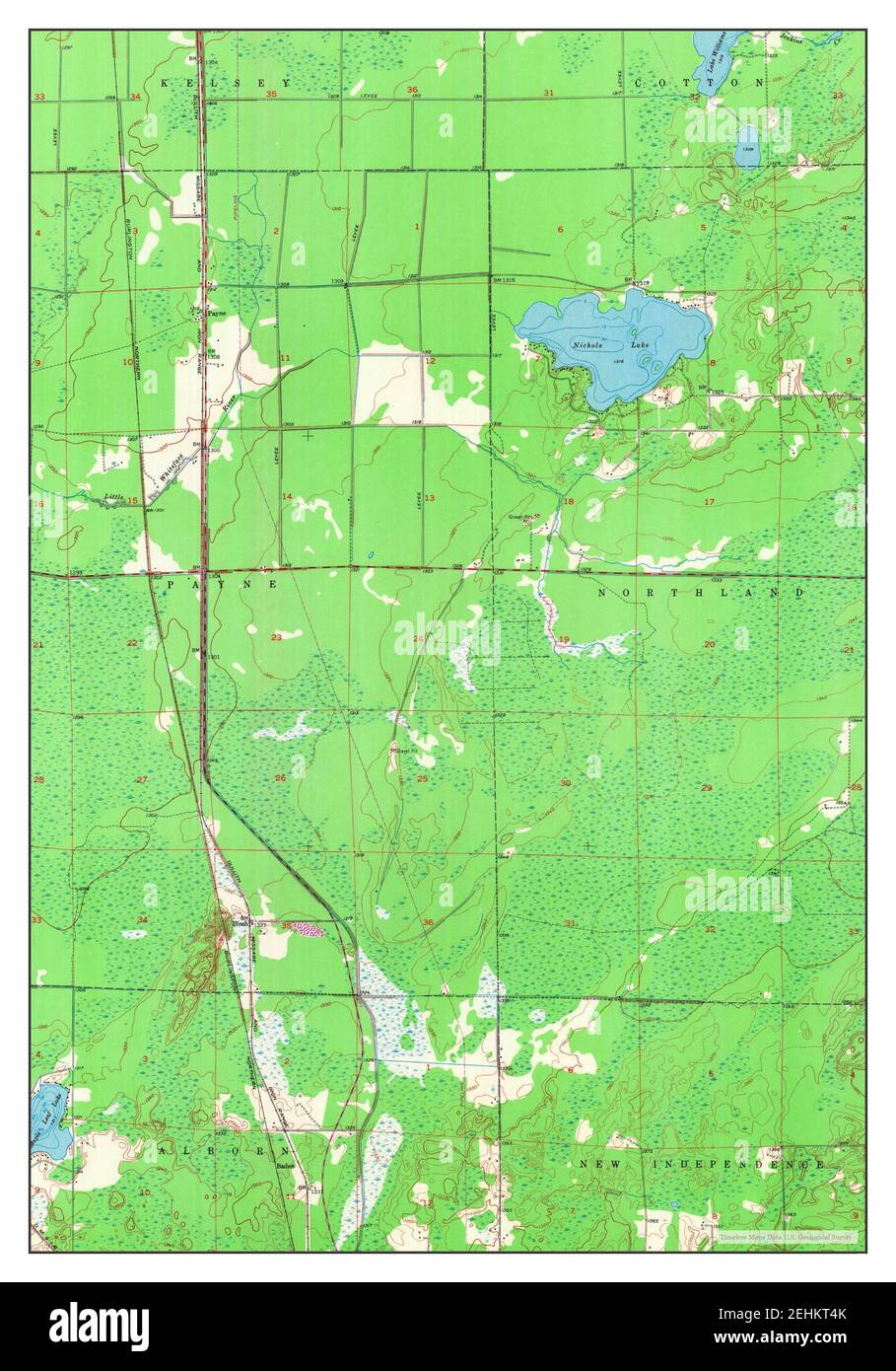 Map of payne hi-res stock photography and images - Alamy