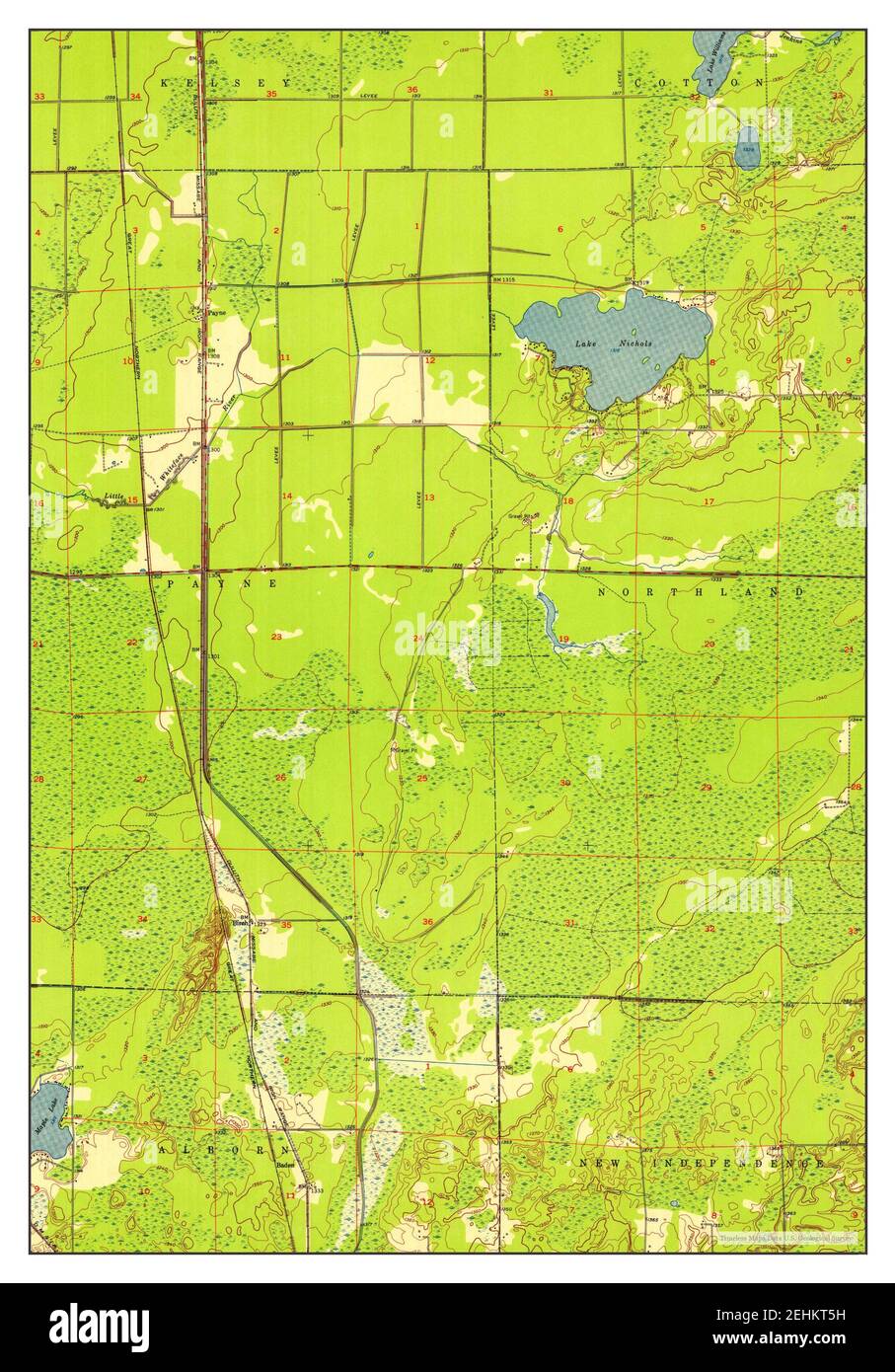Map of payne hi-res stock photography and images - Alamy
