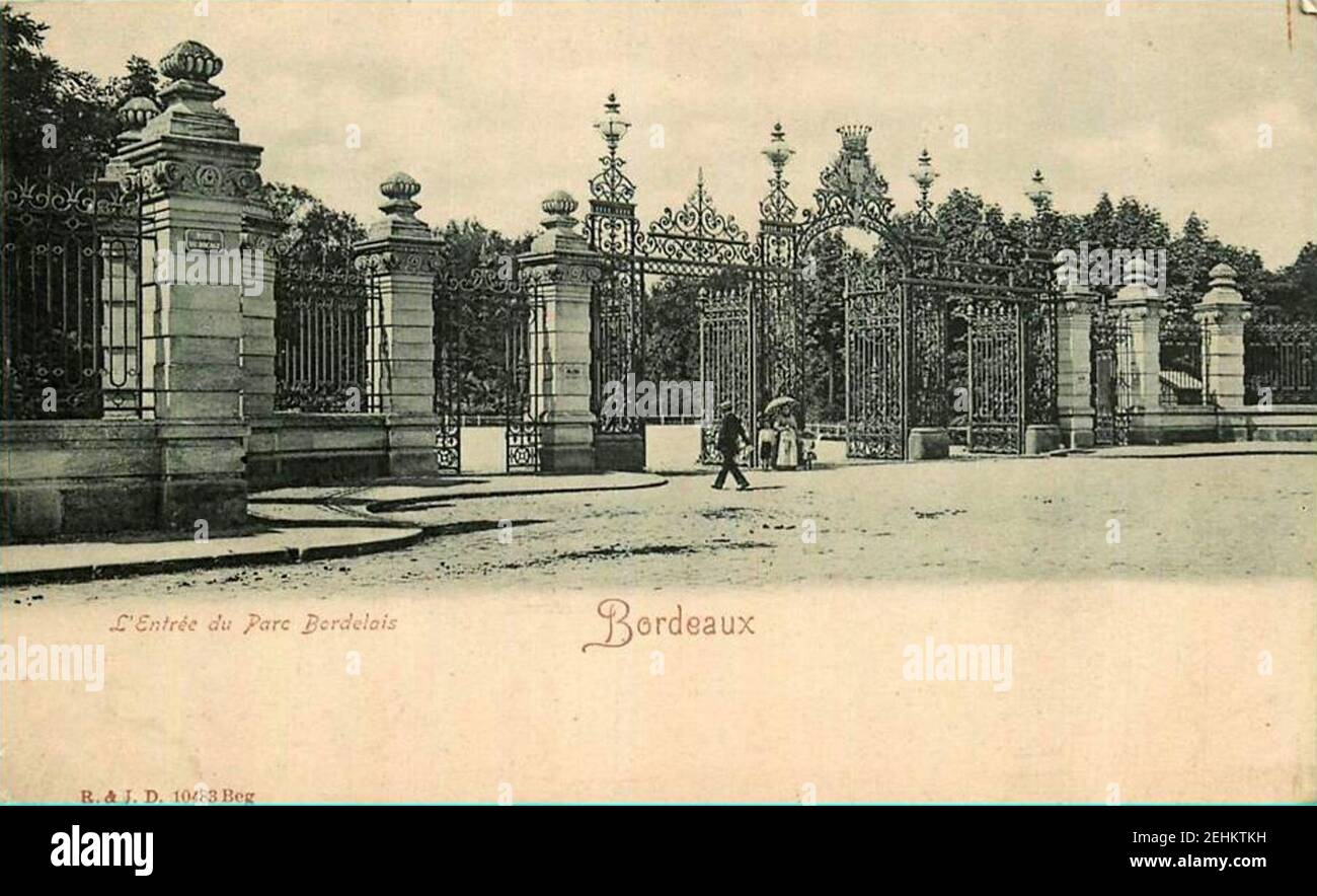 Parc Bordelais - Entrée principale 12 Stock Photo - Alamy