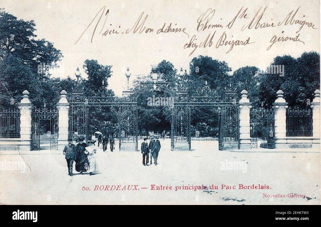 Parc Bordelais - Entrée principale 9 Stock Photo - Alamy