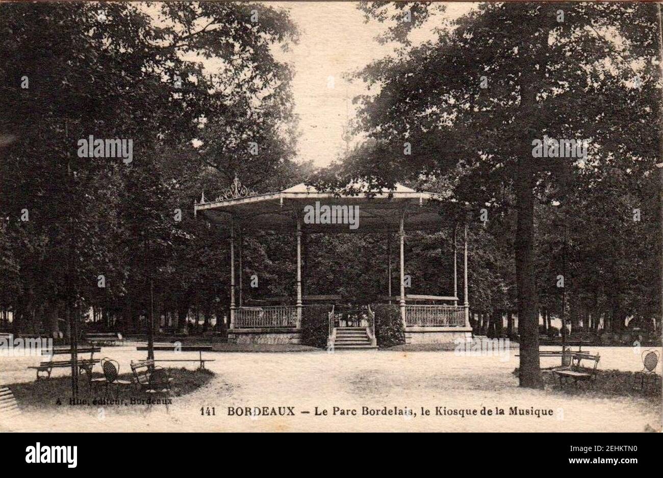 Parc Bordelais - Kiosque de musique 7 Stock Photo - Alamy