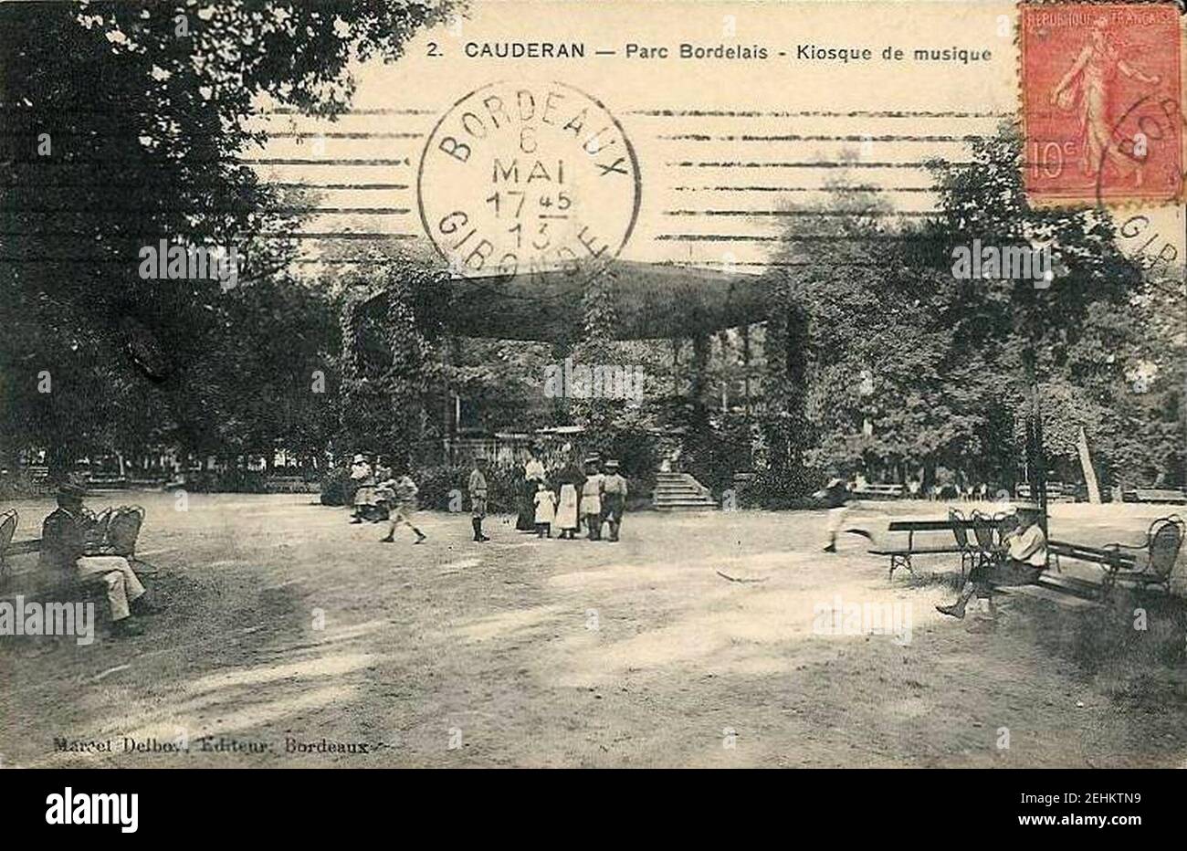 Parc Bordelais - Kiosque de musique 1 Stock Photo - Alamy