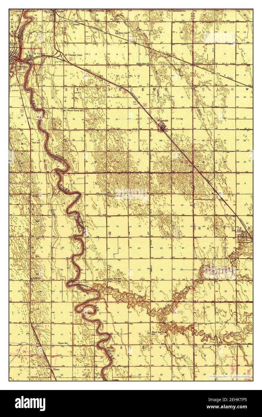 Pembina map hi-res stock photography and images - Alamy