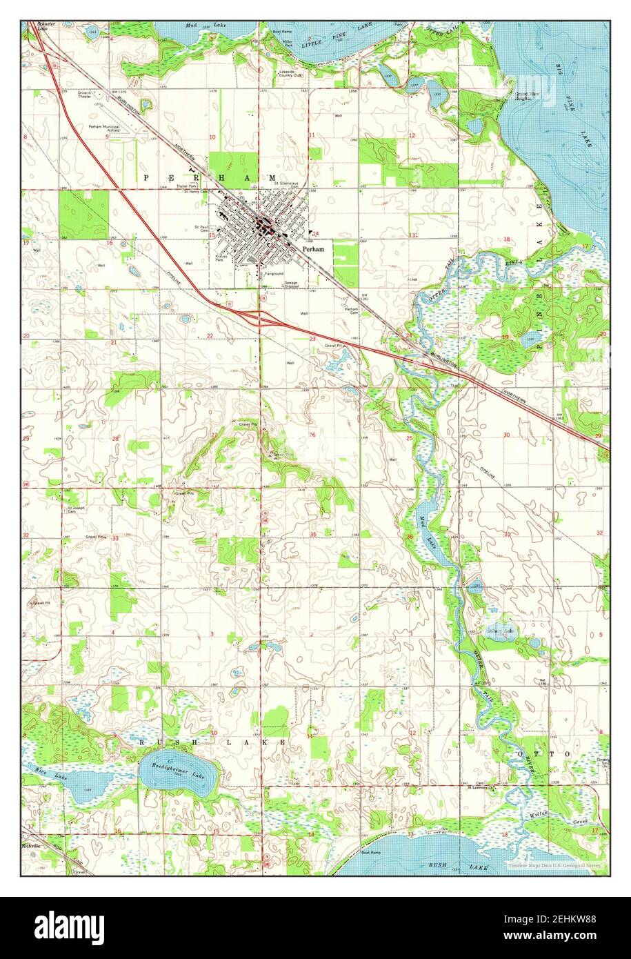 Map of perham hi-res stock photography and images - Alamy