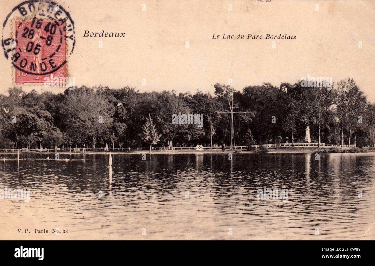 Parc Bordelais - Lac 16 Stock Photo - Alamy