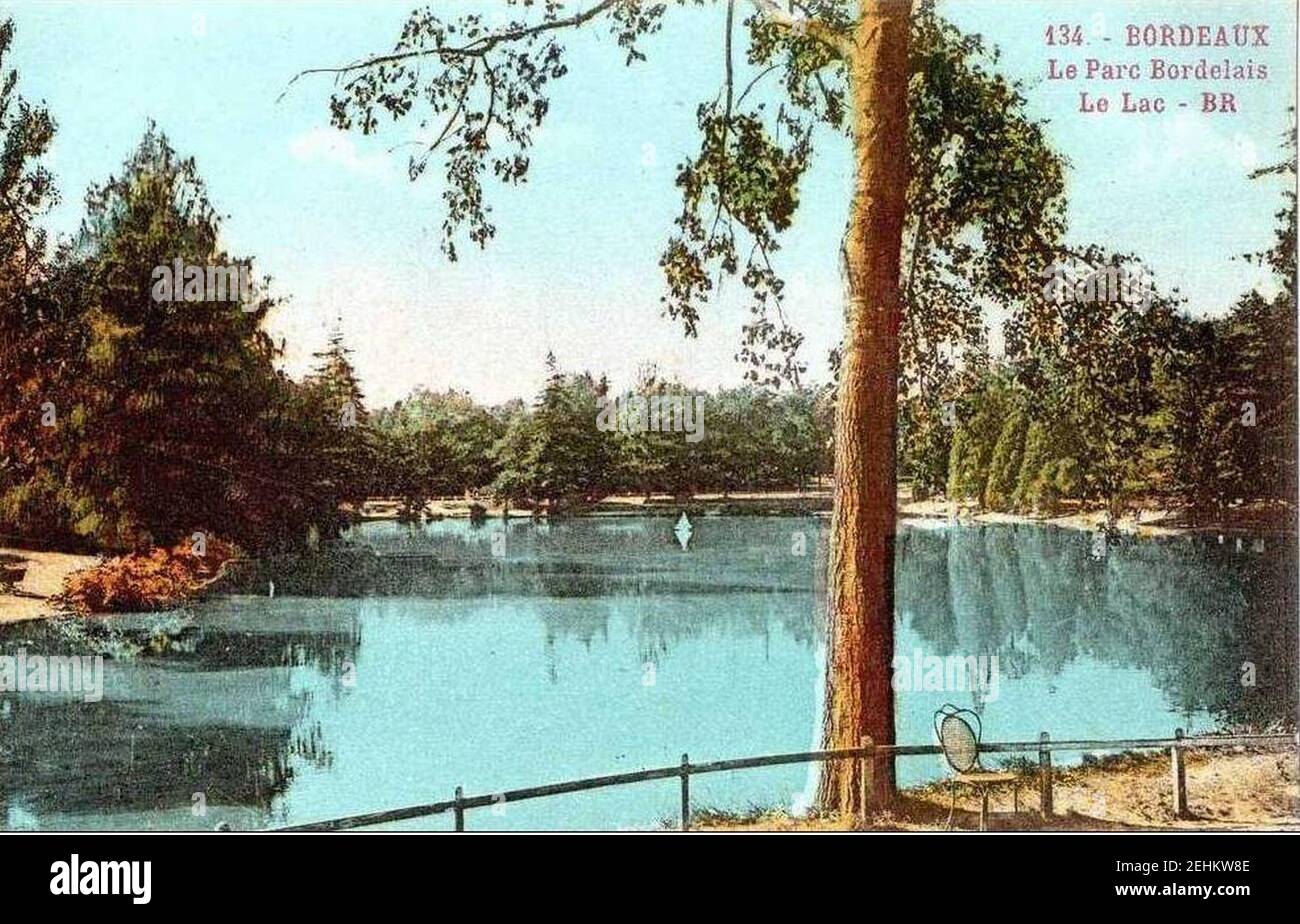 Parc Bordelais - Lac 1a Stock Photo - Alamy