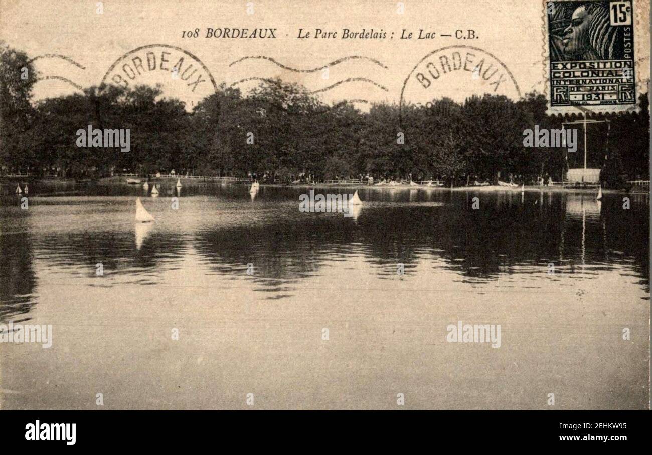 Parc Bordelais - Lac 17 Stock Photo - Alamy