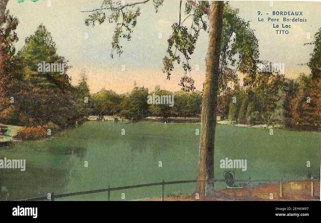 Parc Bordelais - Lac 1c Stock Photo - Alamy