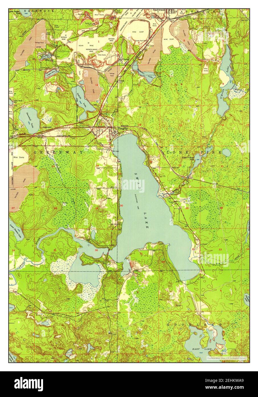 Pengilly, Minnesota, map 1952, 1:24000, United States of America by ...