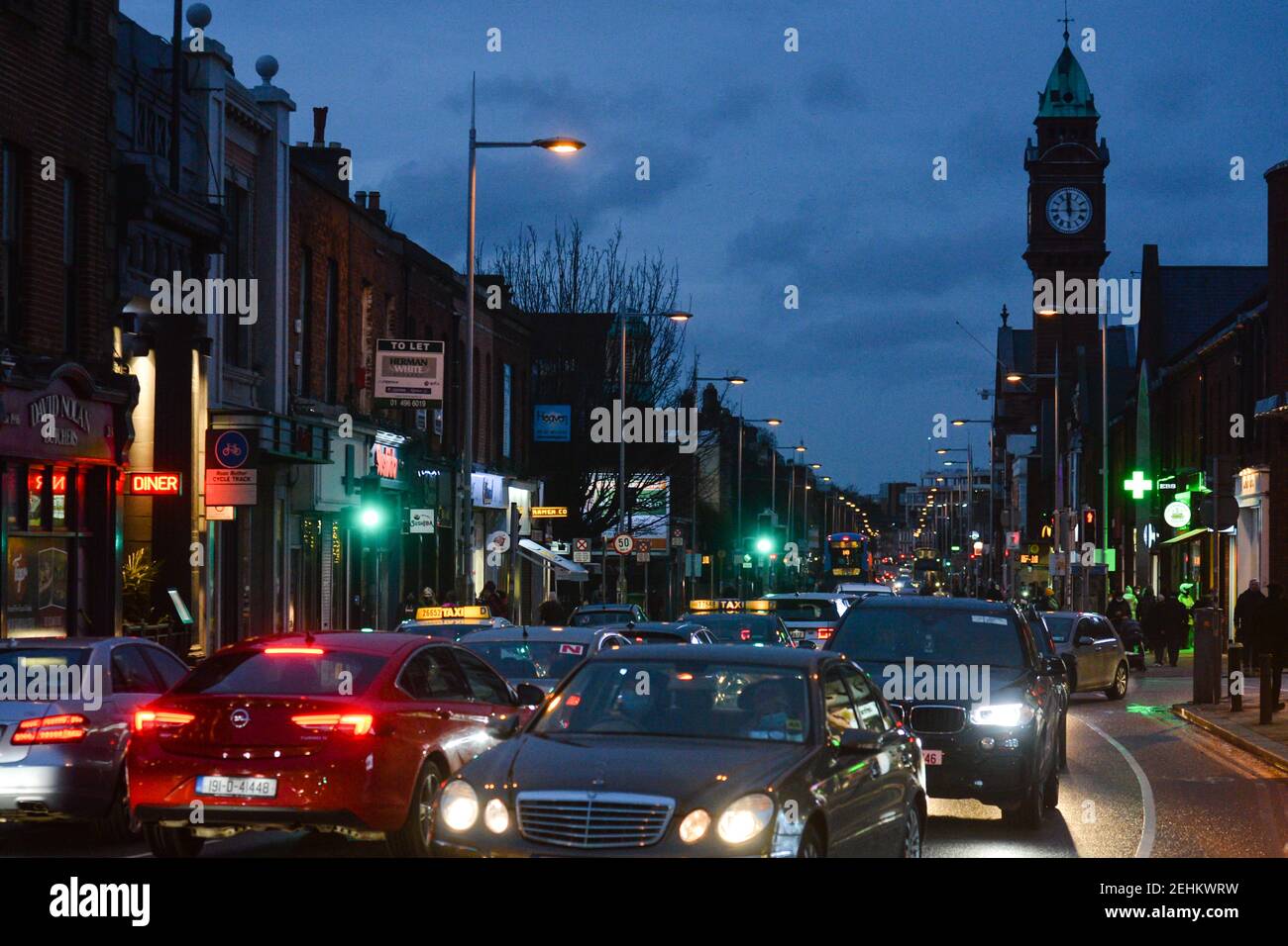 A view of traffic on the main street in Rathmines area during the Covid ...