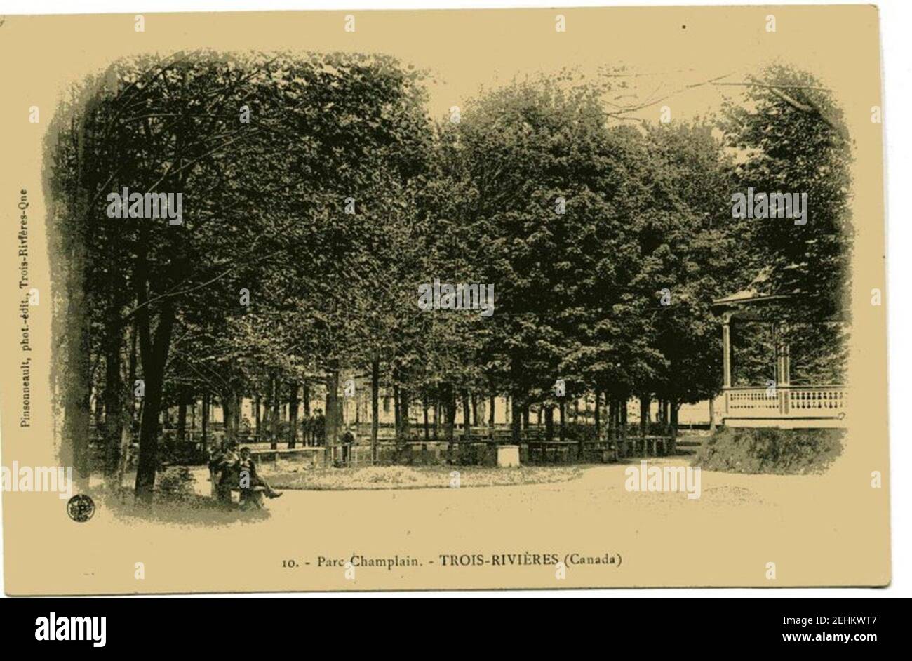 Parc Champlain c1880 Pinsonnealt Stock Photo - Alamy