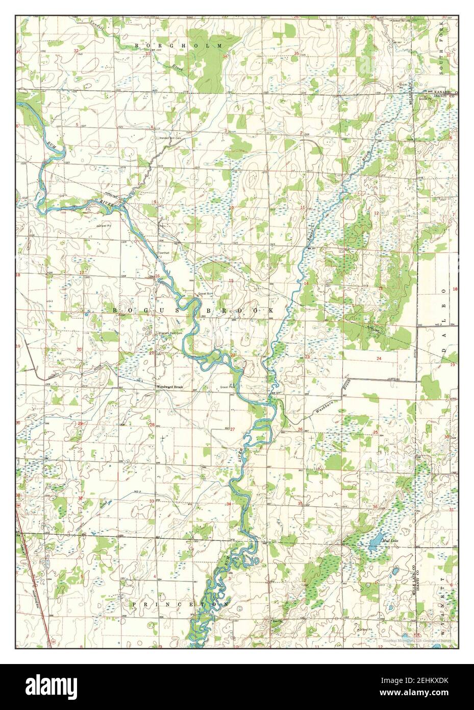 Map of princeton minnesota Cut Out Stock Images & Pictures - Alamy