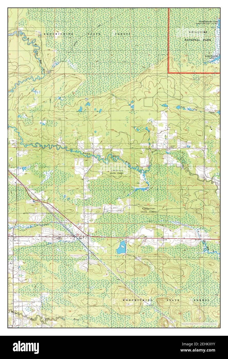 Ray, Minnesota, map 1999, 1:24000, United States of America by Timeless ...