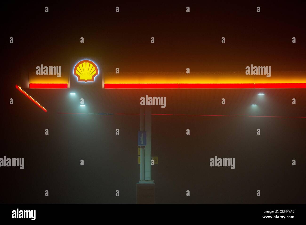 Strengberg, Austria. 24th Jan, 2021. Shell Station Strengberg on the A1 ...