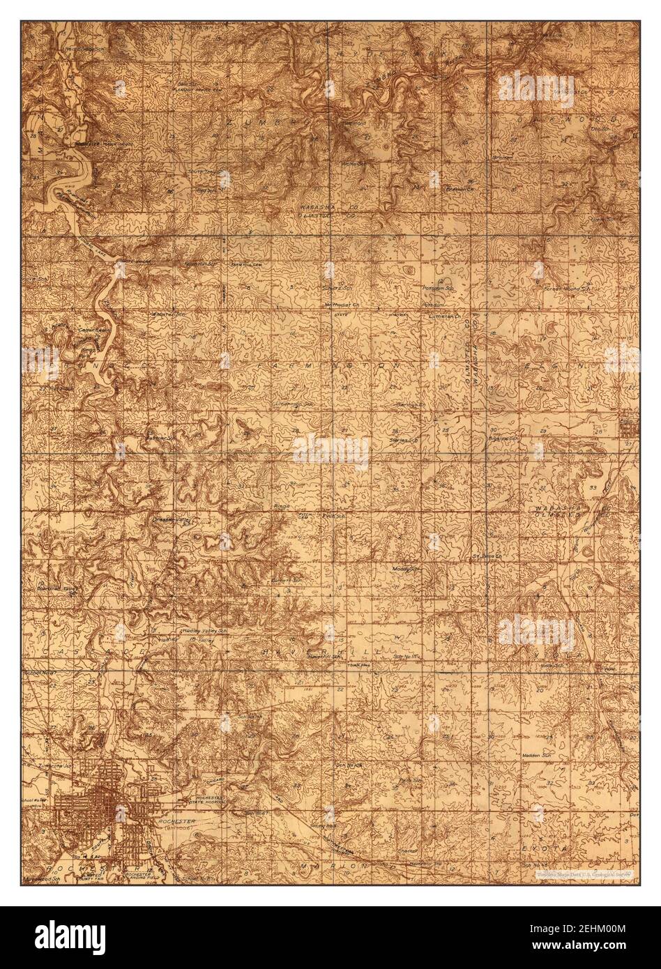 Rochester, Minnesota, map 1935, 1:48000, United States of America by ...