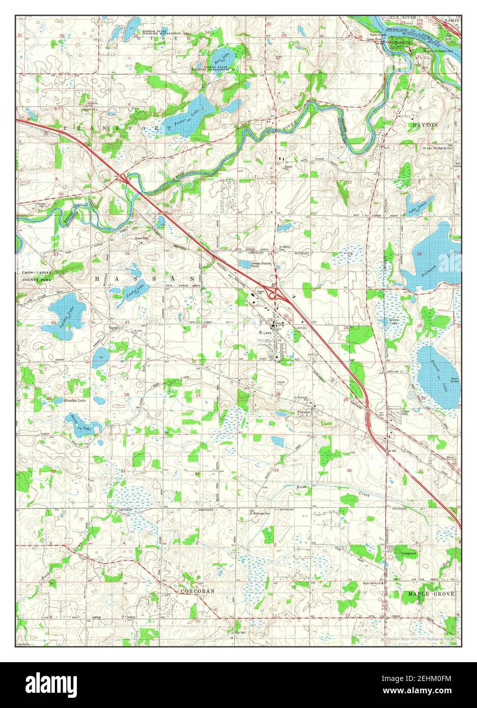 Map of rogers Cut Out Stock Images & Pictures - Alamy