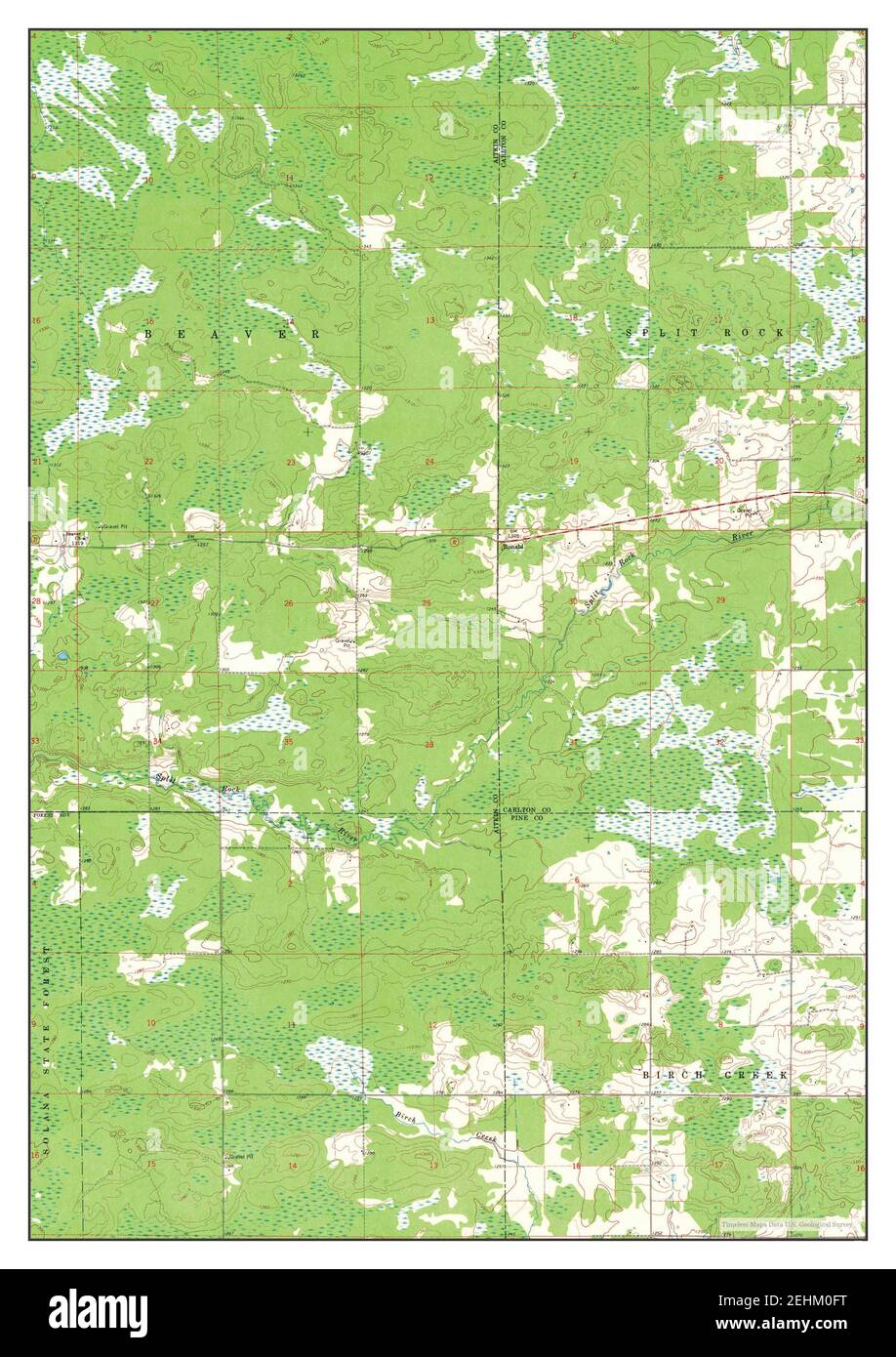 Ronald, Minnesota, map 1969, 1:24000, United States of America by ...