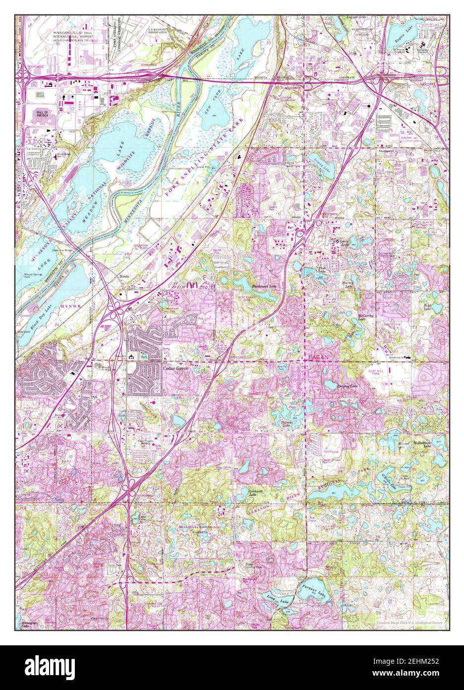 Saint Paul SW, Minnesota, map 1967, 1:24000, United States of America ...