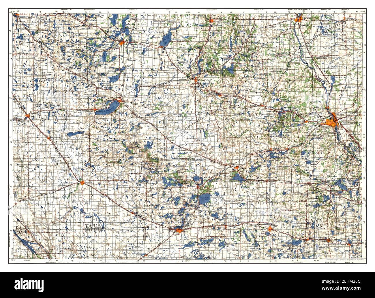 Saint Cloud, Minnesota, map 1957, 1:250000, United States of America by ...
