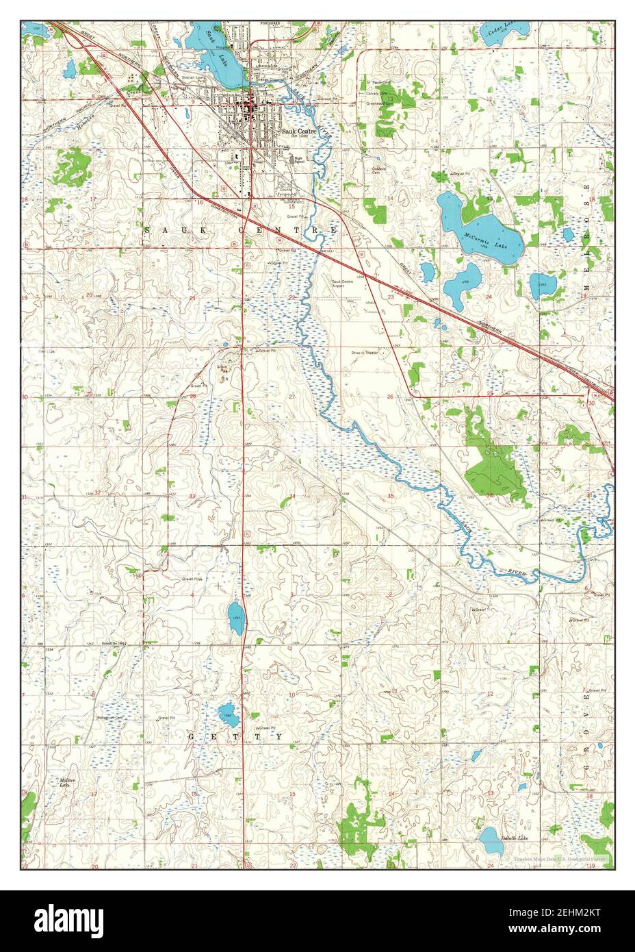 Sauk centre map Cut Out Stock Images & Pictures - Alamy