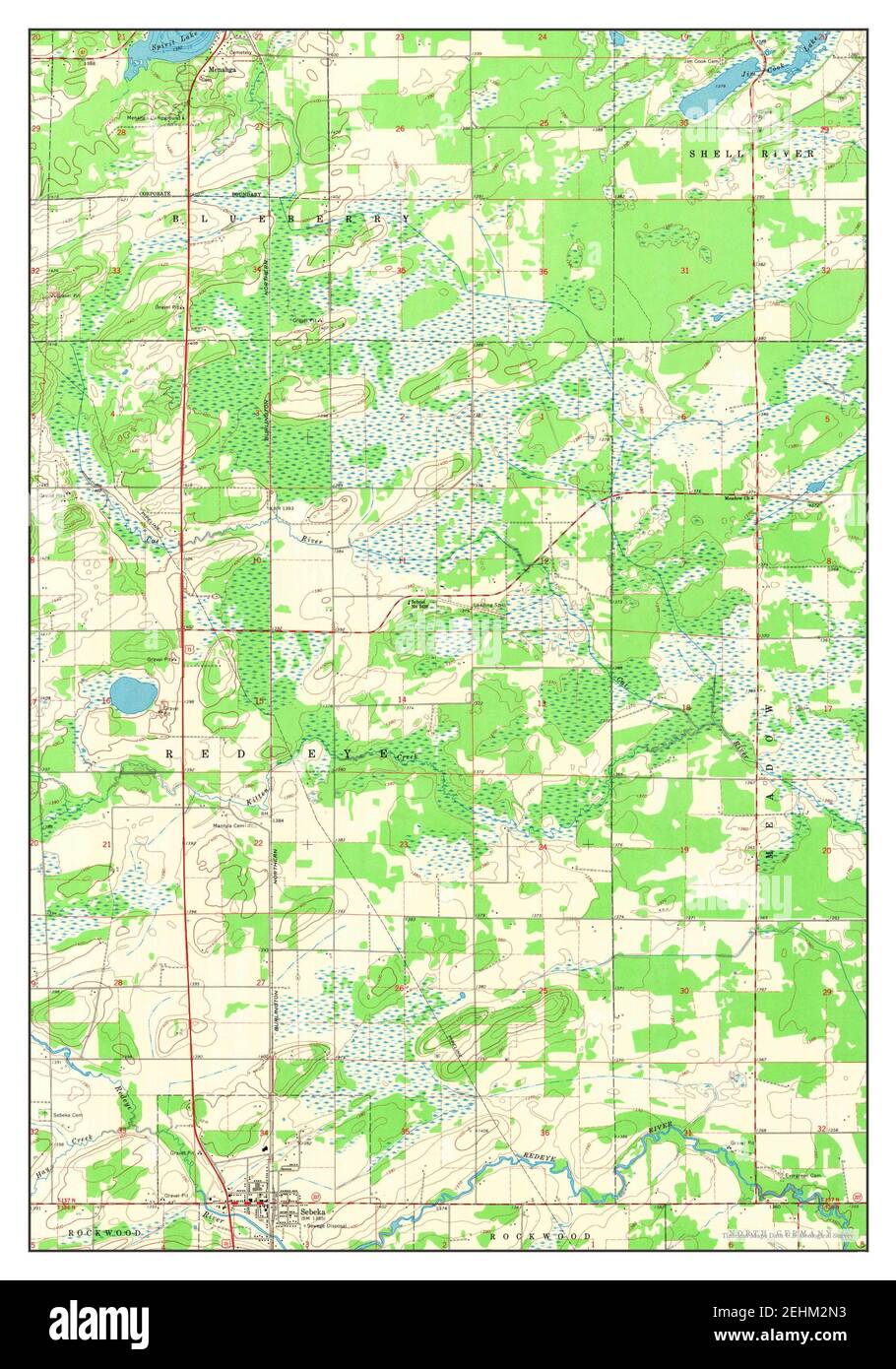 Sebeka, Minnesota, map 1969, 1:24000, United States of America by ...
